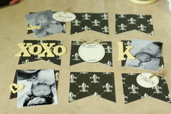 Black and Ivory Fleur De Lis Rev Paper – 1320LLC