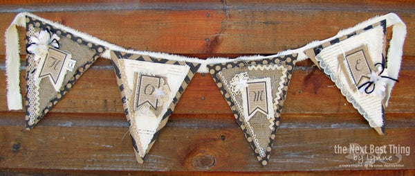 Burlap Pennants - Packaged (6 pieces) – 1320LLC
