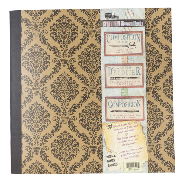 Architextures™ Composition Book - 12"X12" Damask – 1320LLC