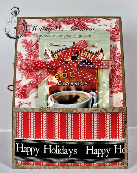 Red and Ivory Ticking Paper – 1320LLC